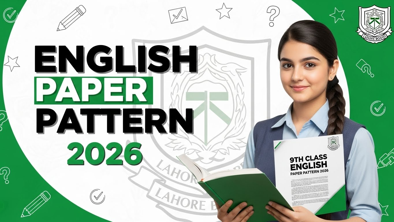 English 9th Class Paper Pattern 2026 Lahore (Punjab Board ...